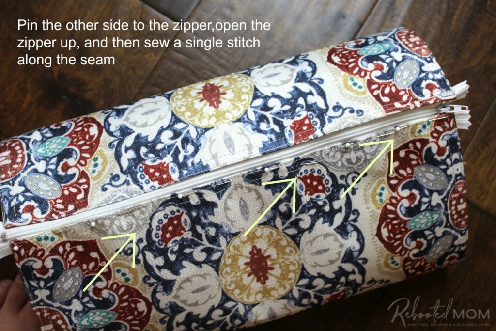 DIY Placemat Cosmetic Bag