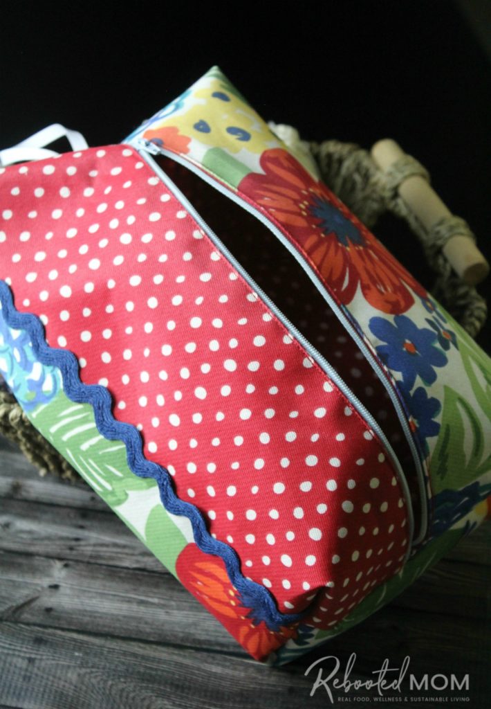 DIY Placemat Cosmetic Bag