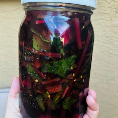 Fermented Beet Green Kimchi
