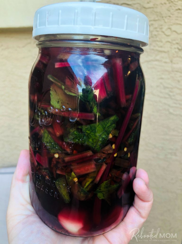 Fermented Beet Green Kimchi