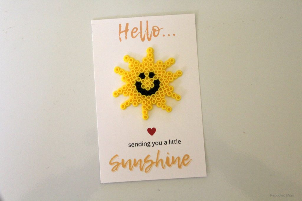 Sunshine Perler Bead + Card