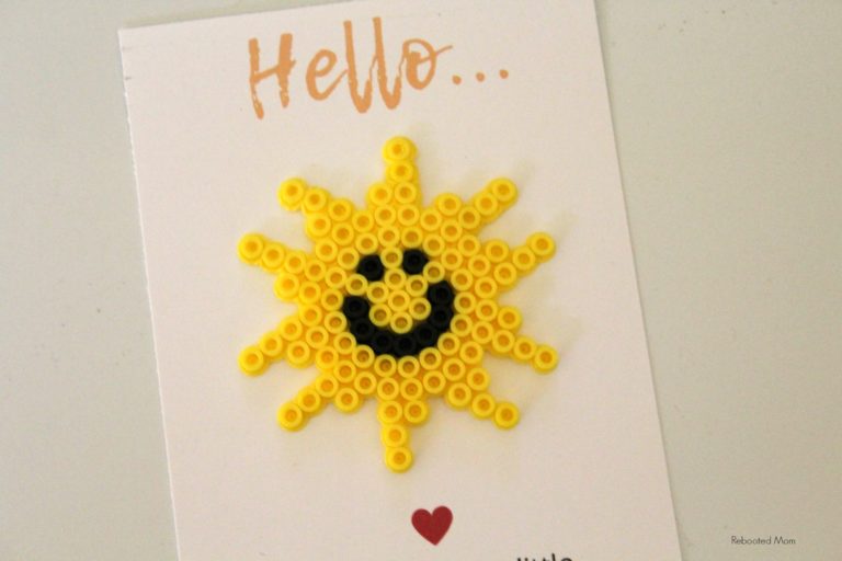 Sunshine Perler Bead + Card