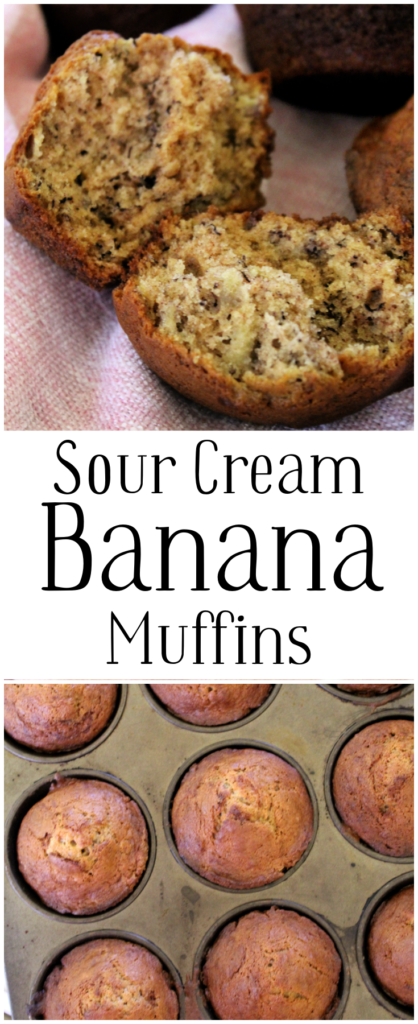 Sour Cream Banana Muffins
