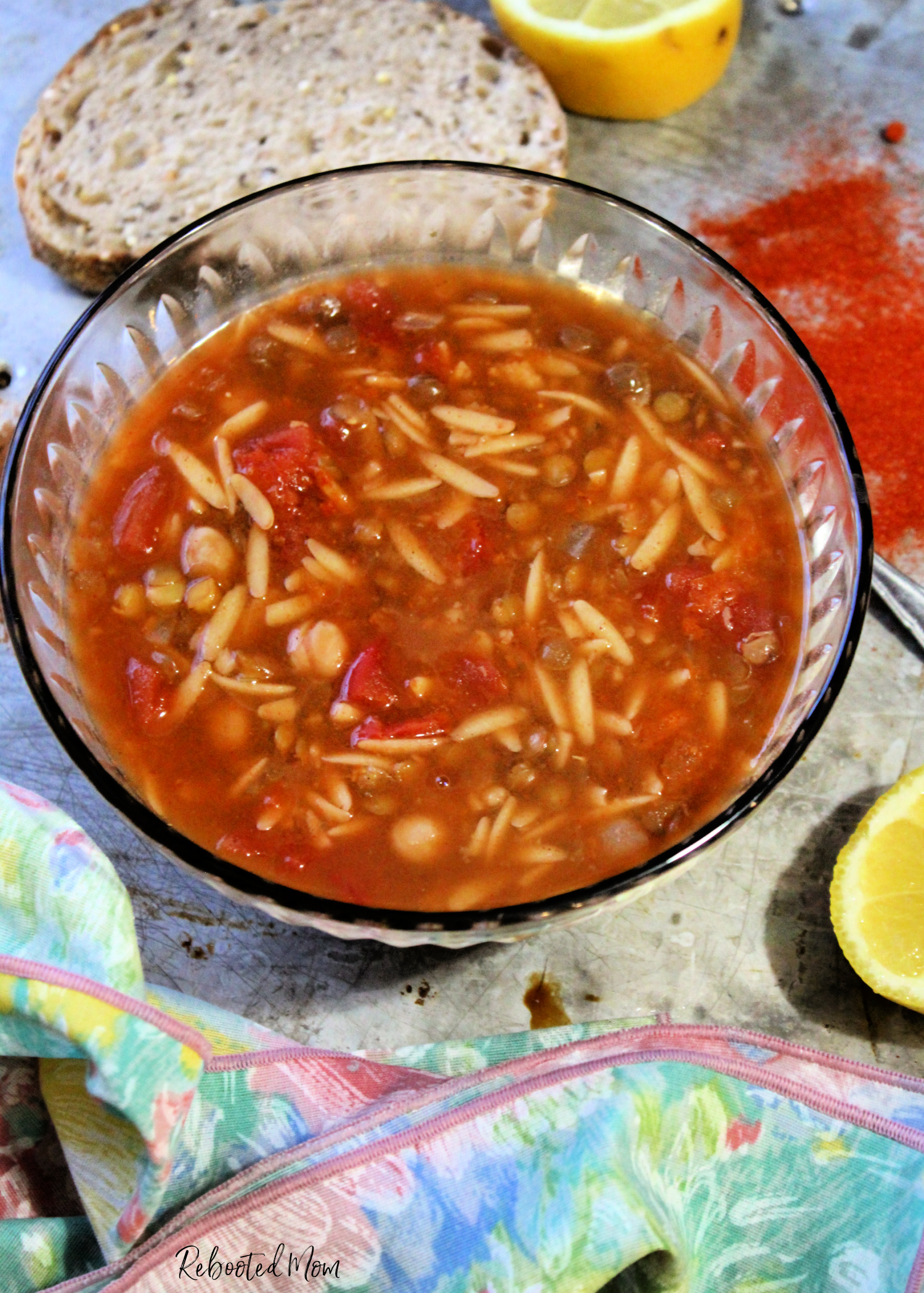 Harira (Moroccan Lentil and Chickpea Soup)