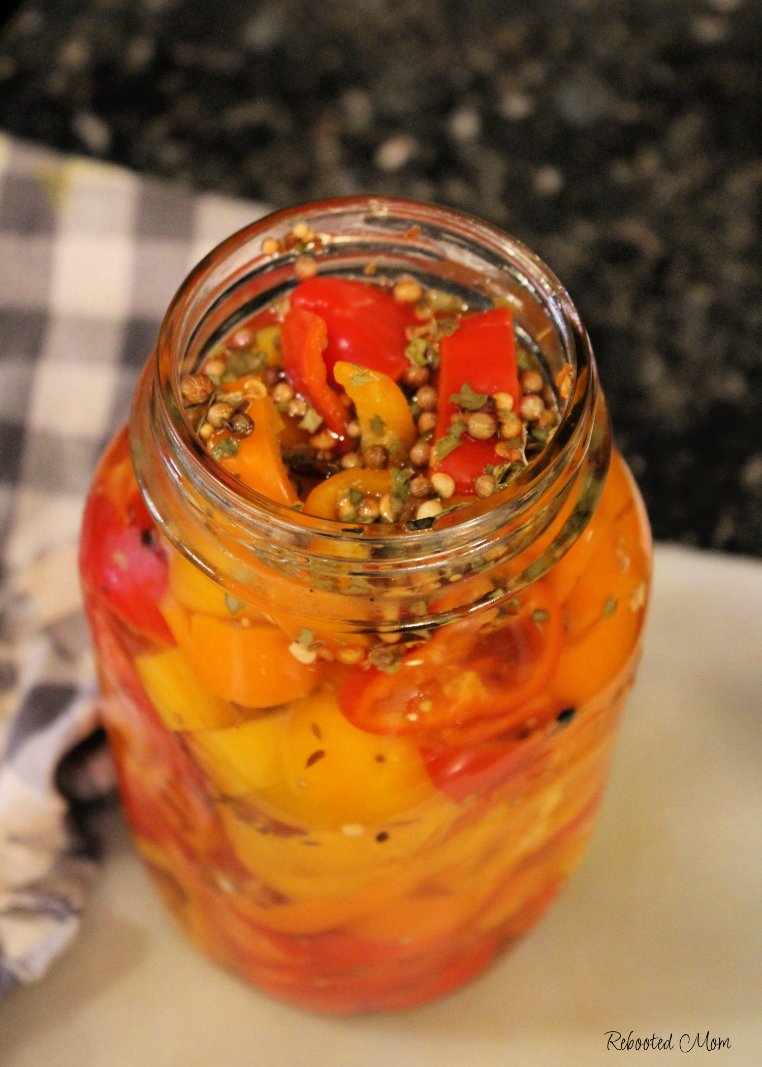 Sweet and Spicy Pickled Mini Peppers